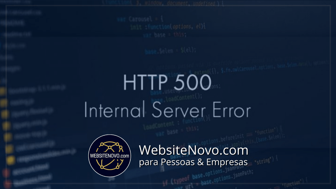 http erro 500 Wordpress - WEBSITENOVO.com